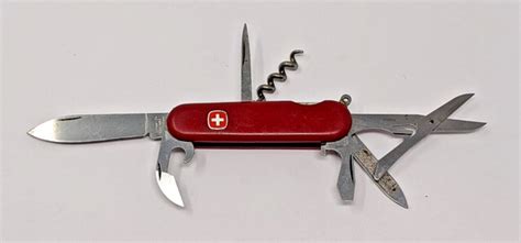 Wenger Traveler Retired Pocket Knife 85mm Scissors Awl Corkscrew Va