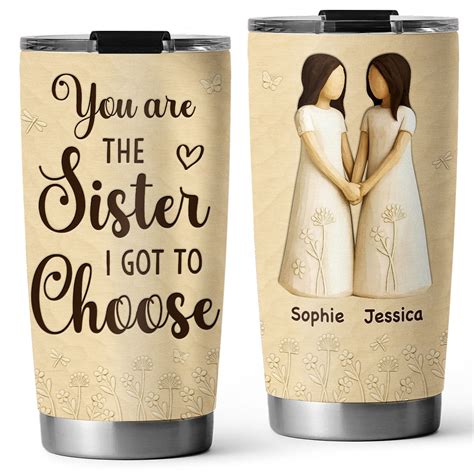 You Are The Sister I Got To Choose Personalized Custom 3d Inflated E