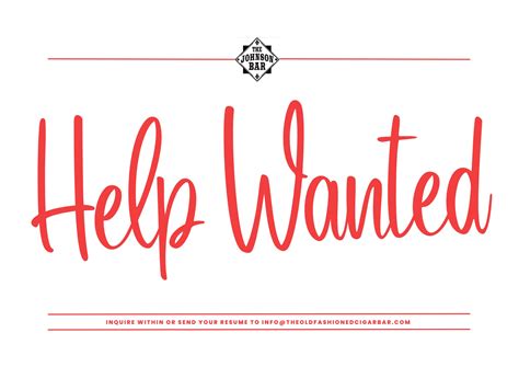 The Johnson Bar ‼️we Are Hiring‼️ The Johnson Bar Is