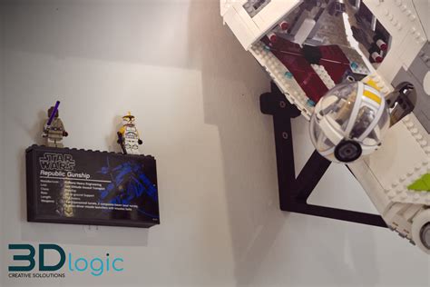 Stl File 3d Printed Wall Mount For Lego Republic Gunship 55 Off