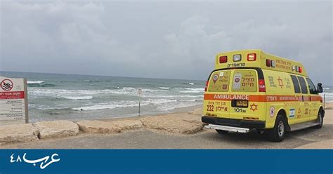غرق شاب وحالته خطيرة في تل أبيب