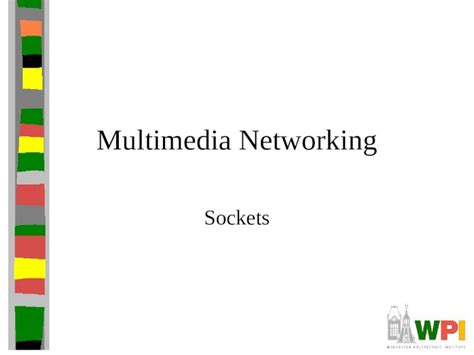 Ppt Multimedia Networking Sockets Outline Socket Basics Socket