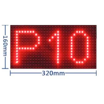 Red P10 Single Color Outdoor SMD Module For Tickers EPH TLT