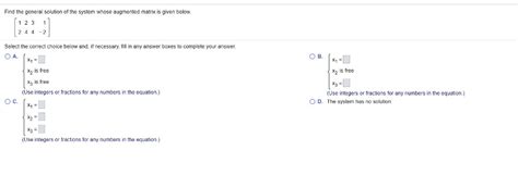 solved find the general solution of the system whose