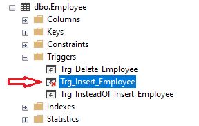 Triggers In SQL Server
