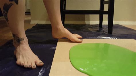 Sally Kat Trapped In The Green Glue Trap Frankie West Productions Clips4sale