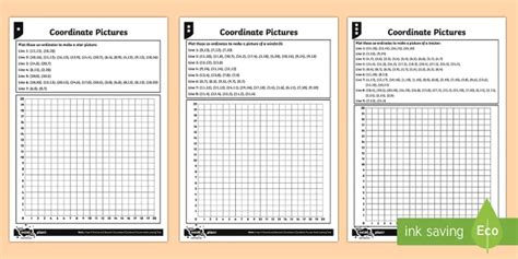 Ks2 Plotting Coordinates Worksheet Primary Resources