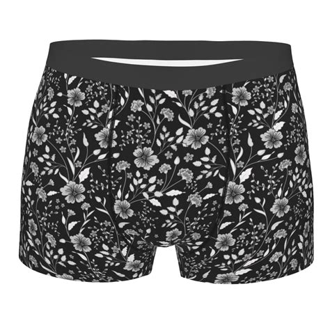 Naloa Daisies Flowers Print Mens Underwear Boxers For Men Classic