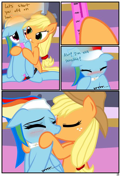 Rule 34 Applejack Mlp Blush Comic Cowboy Hat Dialogue Duo English