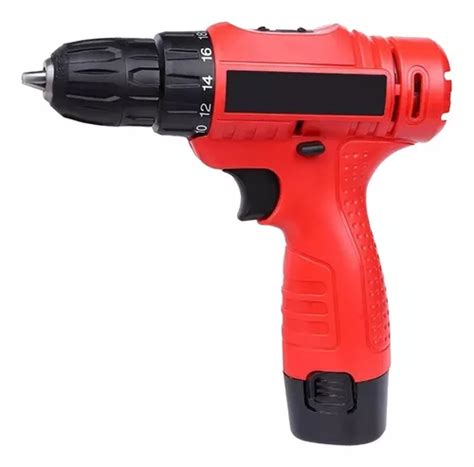 Taladro Inalámbrico Destornillador Baterías Li ion v Dc Color Rojo Cuotas sin interés