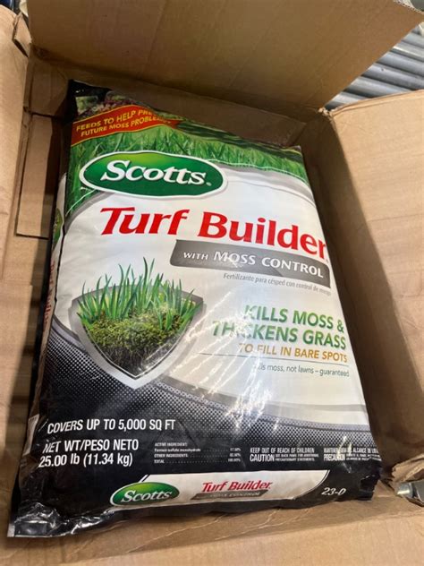Scotts Turf Builder With Moss Control Lawn Fertilizer Used For