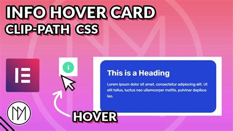 Info Card Reveal On Hover Clip Path CSS Elementor DMmotionarts
