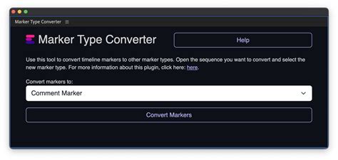 Marker Type Converter Adobe Premiere Pro Plugin