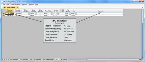 TM V7A Radio Programming Software