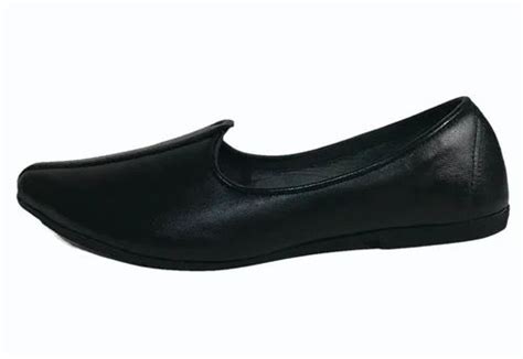 Plain Men Black Leather Mojaris At Rs 500pair In Meerut Id