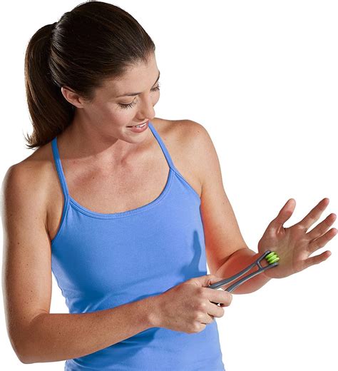 Gaiam Finger Massager Dual Sided Hand Massage Roller For Circulation