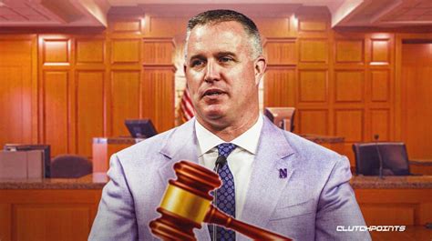Former Northwestern Hc Pat Fitzgerald Named In Lawsuit For Hazing Scandal