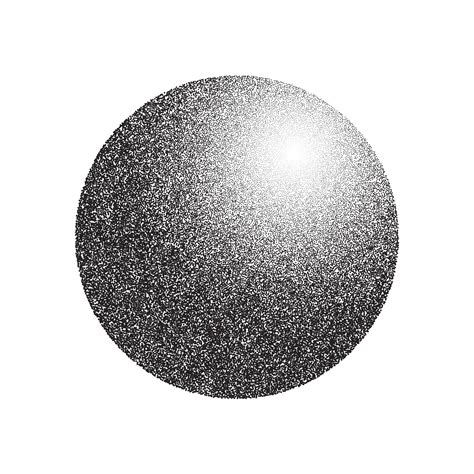 Premium Vector Grain Circle Gradient Stippled Round Shape Radial Stochastic Dotwork Texture