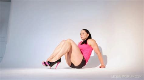 Galina Titova Pink And Black Muscular Legs Squeeze 4 Legs Emporium
