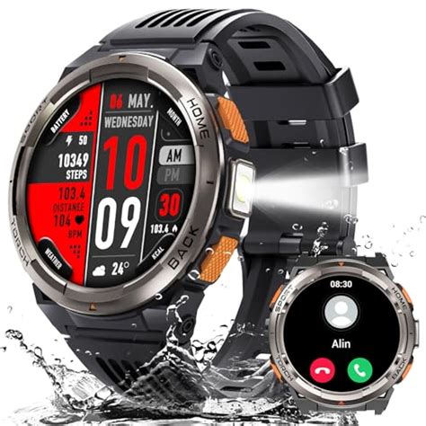 Reloj militar inteligente con zapata altímetro barómetro linterna