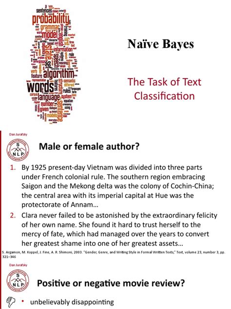 Naïve Bayes The Task Of Text Classification Pdf Statistical Classification Computational