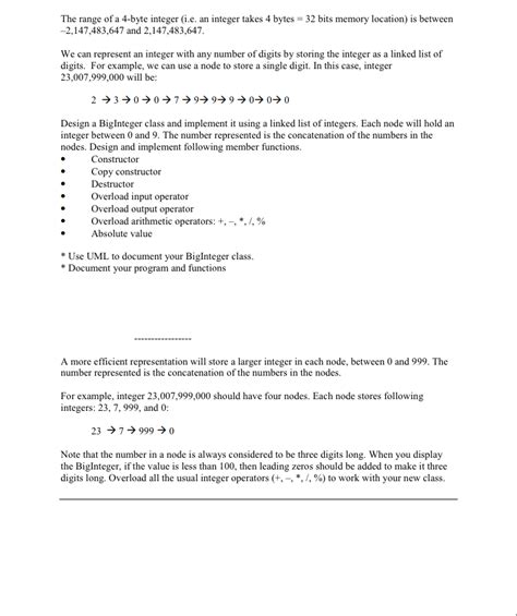The Range Of A 4 Byte Integer Ie An Integer Takes