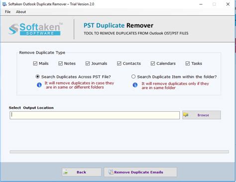 Pst Duplicate Remover Softaken Software Cabinetm