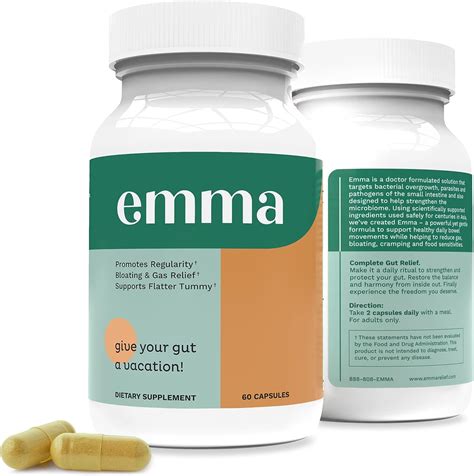 Emma Salud Intestinal Alivio De Gases Y Hinchazón Estreñimiento Reparación