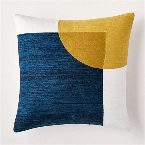 Crewel Overlapping Shapes Pillow Covers West Elm