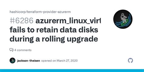 Azurermlinuxvirtualmachinescaleset Fails To Retain Data Disks