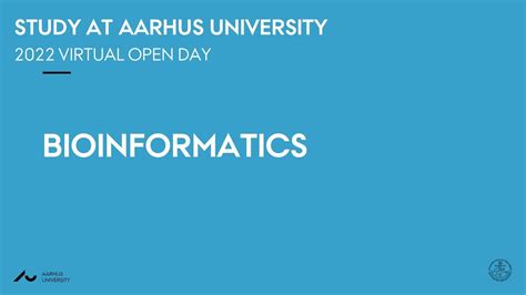 Master S Degree Programme In Bioinformatics