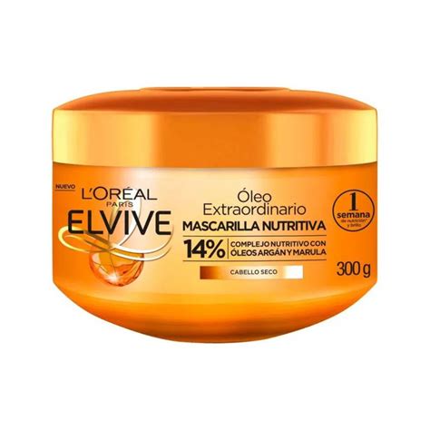Tratamiento Capilar Elvive Oleo Extraordinario Mascarilla Nutritiva X