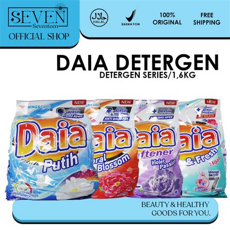 Jual Daia Detergent Bubuk Kemasan 1 6 Kg Shopee Indonesia