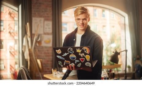 Positive Male Software Engineer Coding On Stock Photo 2204640649 Shutterstock