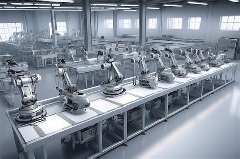 premium photo hightech assembly 3d rendering xray robot line in