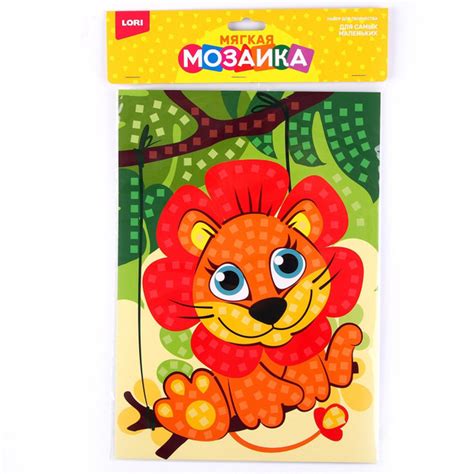 Мягкая мозаика Lori Львенок для самых маленьких большая купить с доставкой по выгодным
