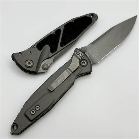 Microtech Socom Elite Manual Single Edge Partial Serrated Apocalyptic