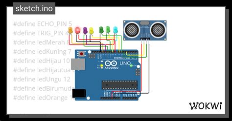 Pendeteksi Banjir Wokwi Esp32 Stm32 Arduino Simulator