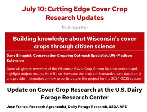 Uw Nutrient And Pest Management Npm On Linkedin Covercrops