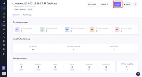 Trigger Journey Through Api