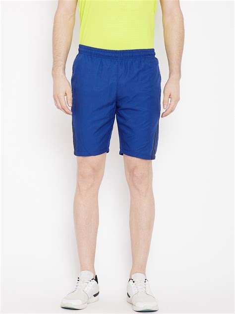 Buy People Men Blue Solid Regular Fit Regular Shorts Shorts For Men