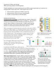 Understanding DNA Sequencing Analysis Foundations And Course Hero