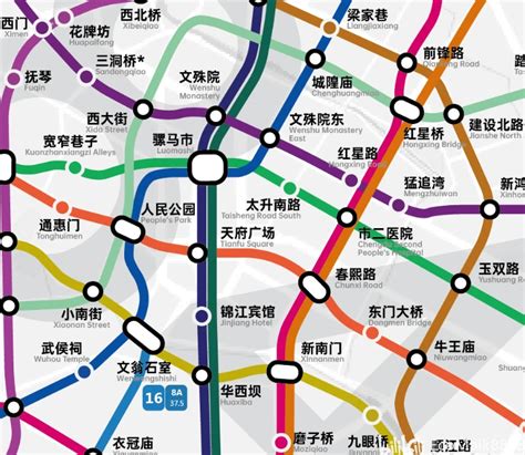 成都地铁（2029）真实比例线路图（10） 哔哩哔哩