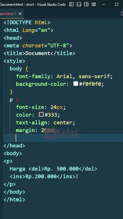 Tag Del Dan Ins Html Htmltutorial Html5 Youtube