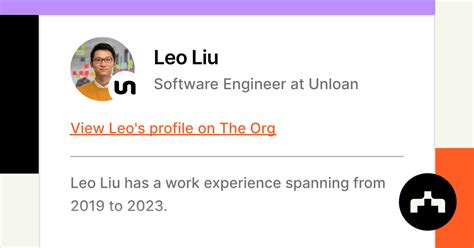 Leo Liu Software Engineer At Unloan The Org