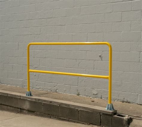 Yellow Powder Coated Portable Industrial Safety Railing Mytee Products