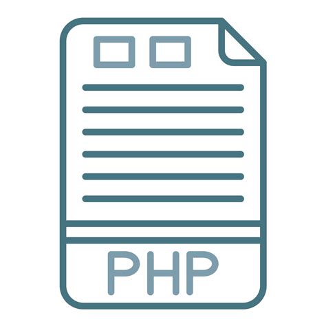 PHP Line Two Color Icon Vector Art At Vecteezy