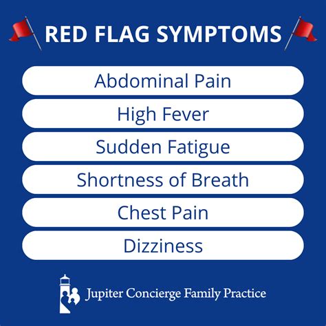 Red Flag Symptoms When To Seek Care And When To Relax