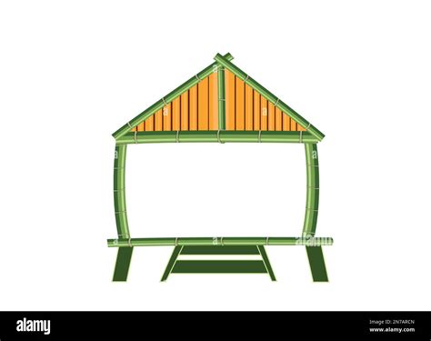 Bamboo Hut Jungle Stock Vector Images Alamy