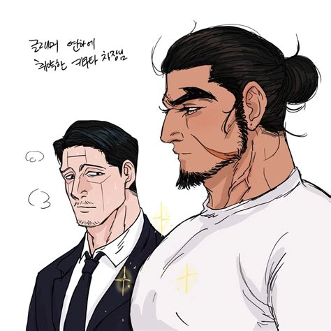 Rikimatsu Ariko And Kikuta Mokutaro Golden Kamuy Drawn By Wrrmfla